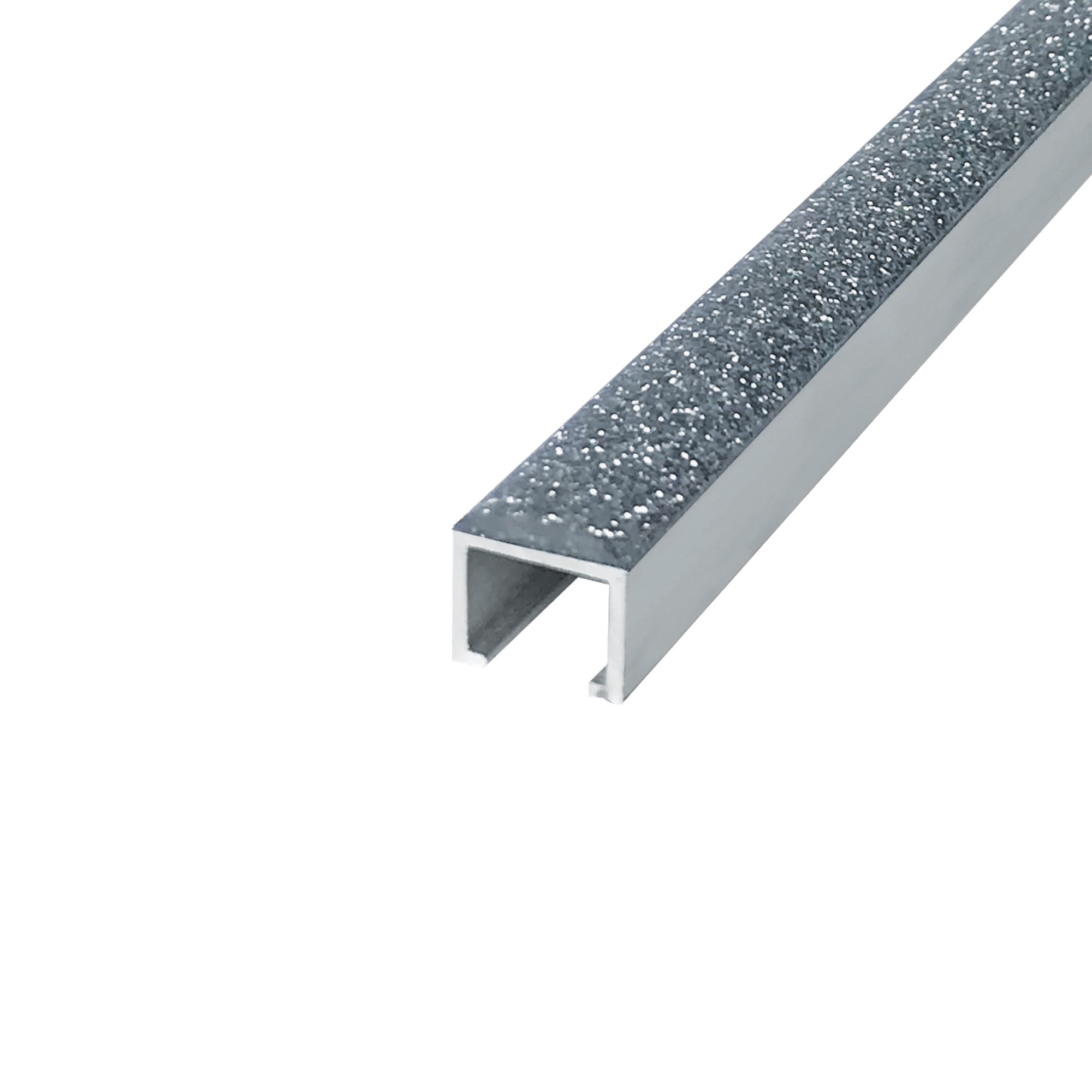 Aluminium Listello Glitter Grey 2.5m - OCOS - Our Contractors Online Shop