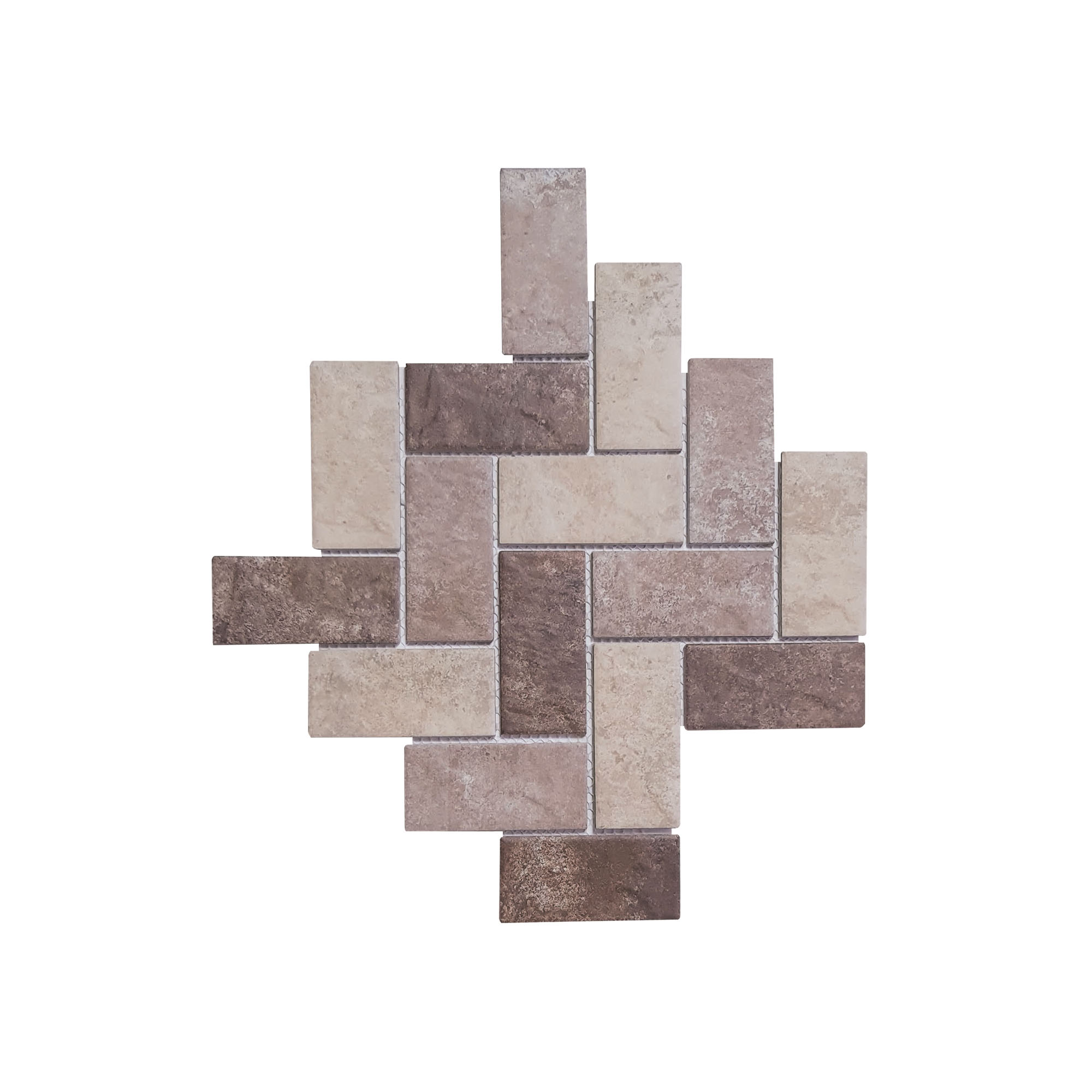 Porcelain Mosaic Fishbone Matt Beige Mix - OCOS - Our Contractors ...