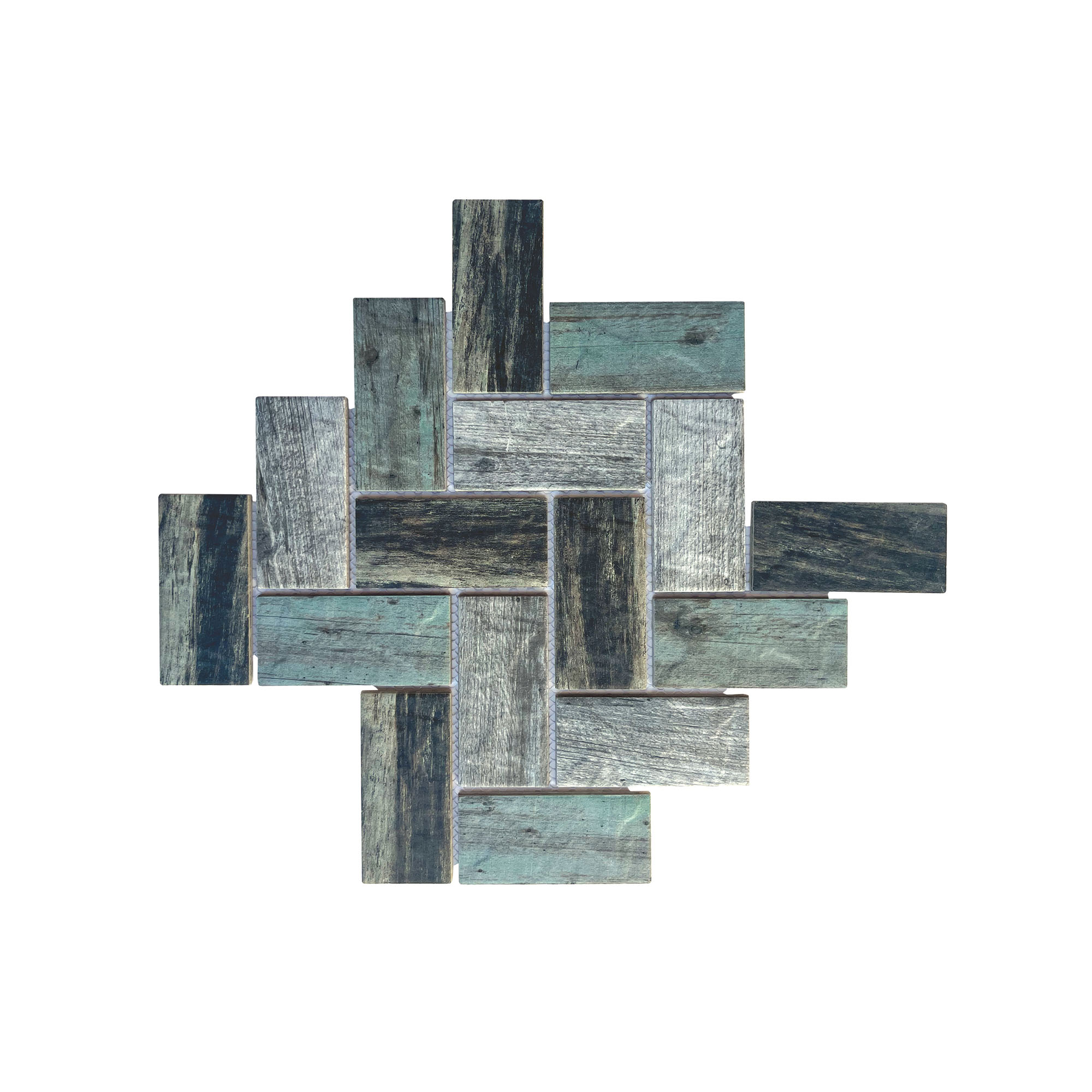 Porcelain Mosaic Fishbone River Wood - OCOS - Our Contractors Online Shop
