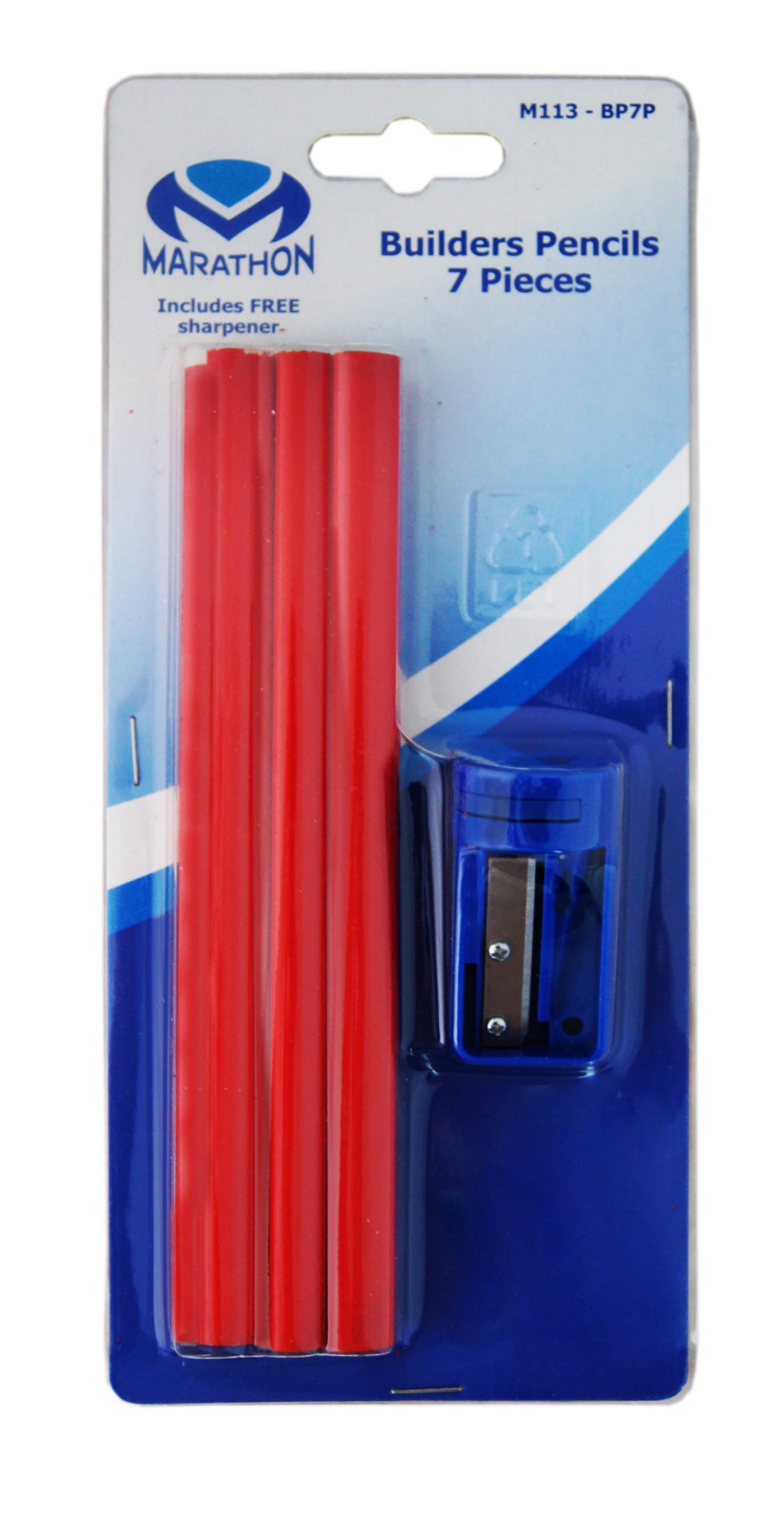 Builders Pencils 7 Pack With Sharpener - OCOS - Our Contractors Online Shop